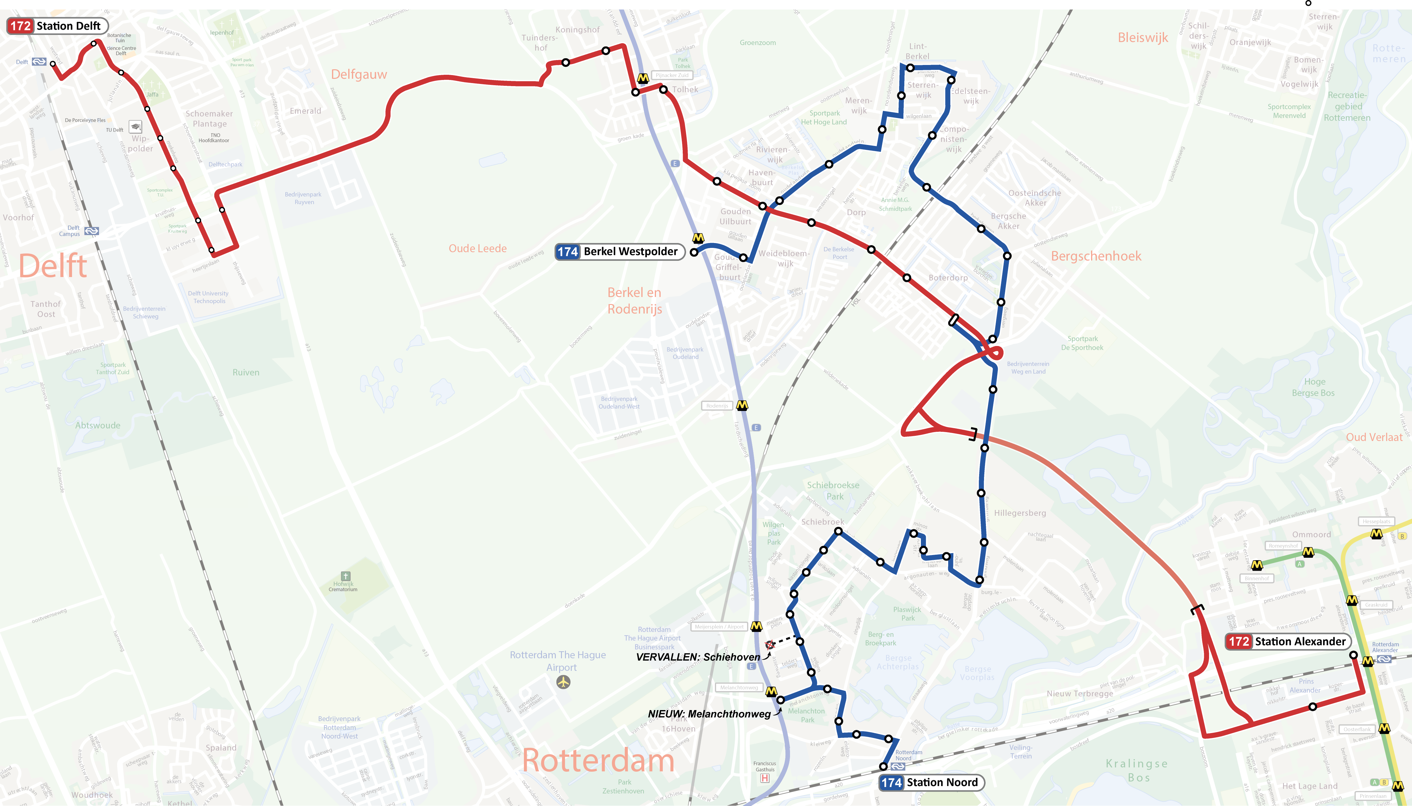 Attentie reizigers! Dit is de nieuwe RET-dienstregeling in 2026 | Regio ...